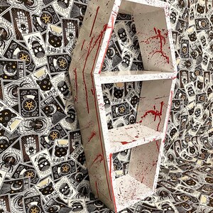 Blood Splatter Coffin Shelf - Etsy
