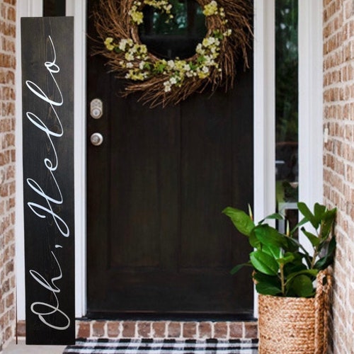 Oh Hello Porch Sign - Etsy
