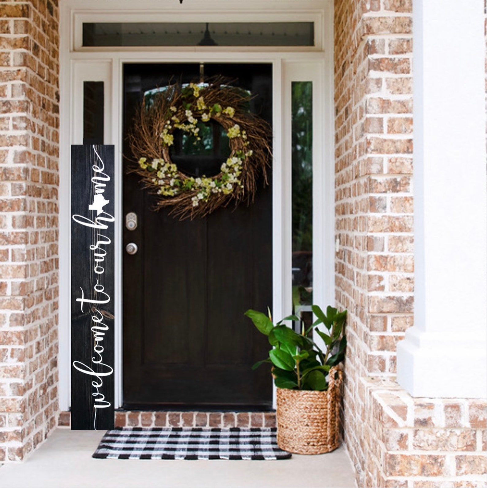 Texas Welcome Sign for Front Porch Front Door Sign Welcome | Etsy