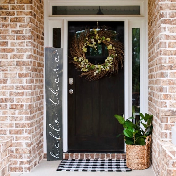 Hello There Welcome Sign for Front Porch Door Sign Outdoor - Etsy