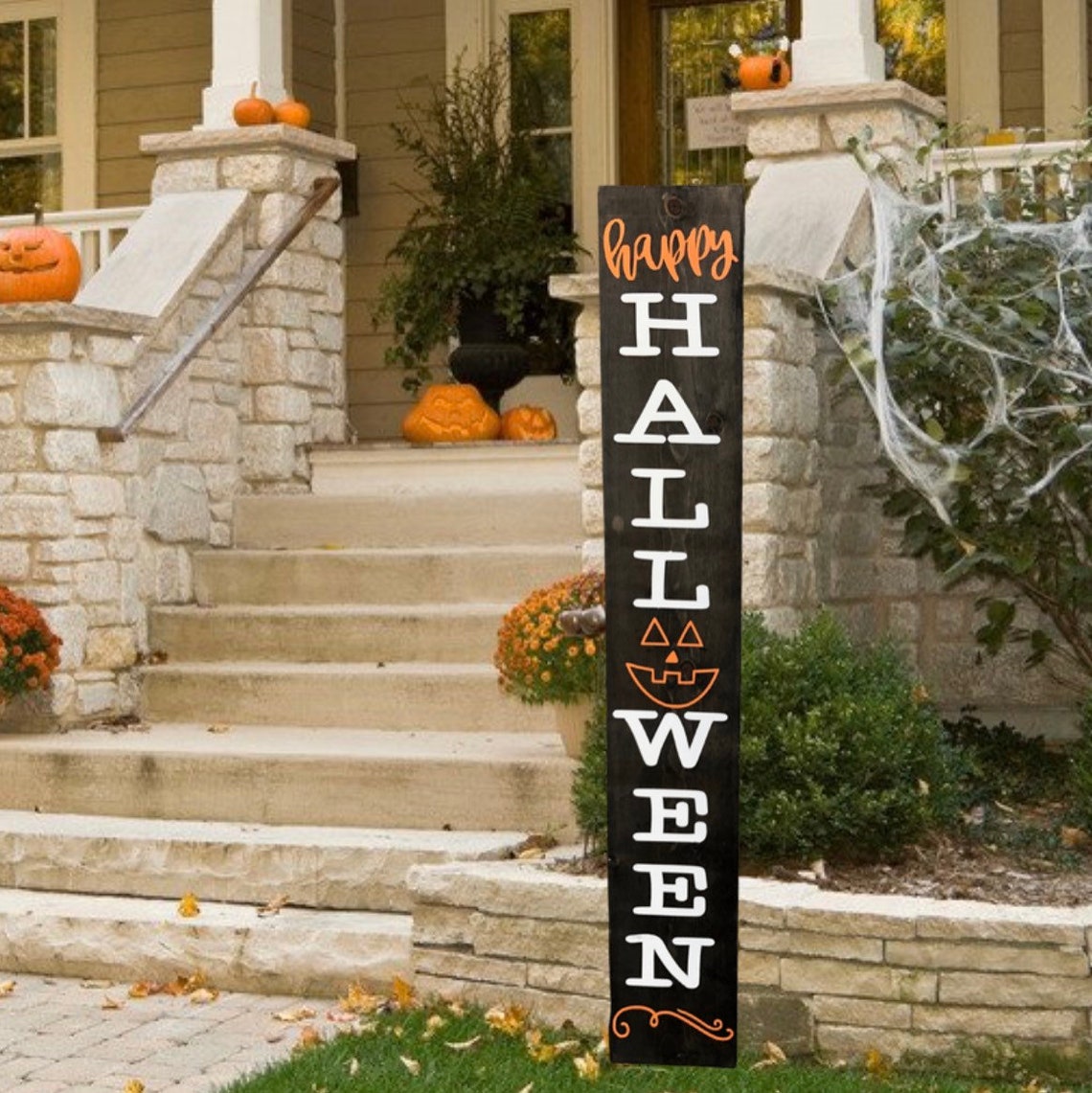Halloween Welcome Sign for Front Porch Porch Sign Halloween - Etsy
