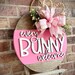 Happy Easter Door Hanger, Every Bunny Welcome Front Door Decor, Bunny ...