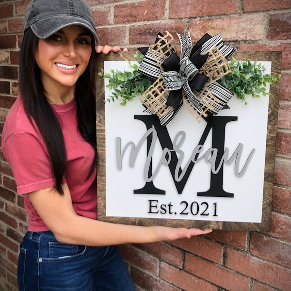 Front Door Sign Personalized - Etsy