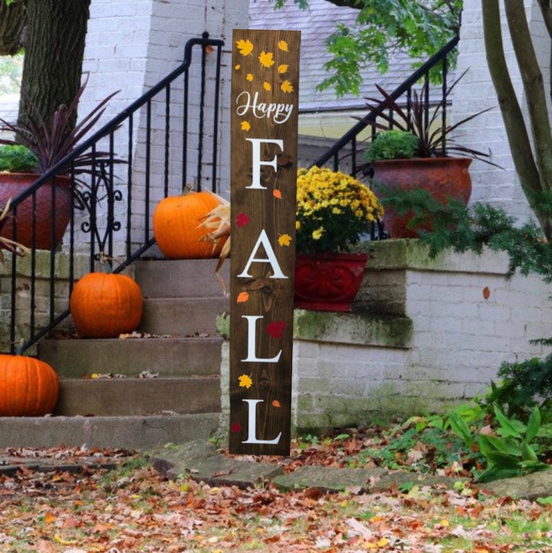 Fall Welcome Sign for Front Porch, Happy Fall Y’all Welcome Porch Sign ...