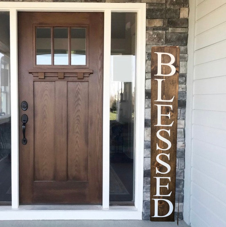 Blessed Welcome Front Porch Sign, Welcome Sign, Porch Sign, Welcome ...