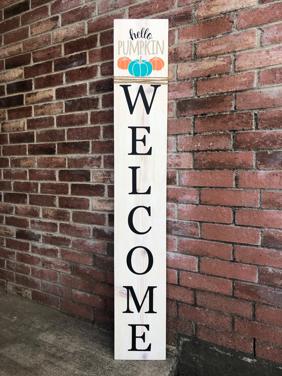 Fall Porch Sign, Welcome Sign for Front Porch, Hello Pumpkin Sign, Fall ...