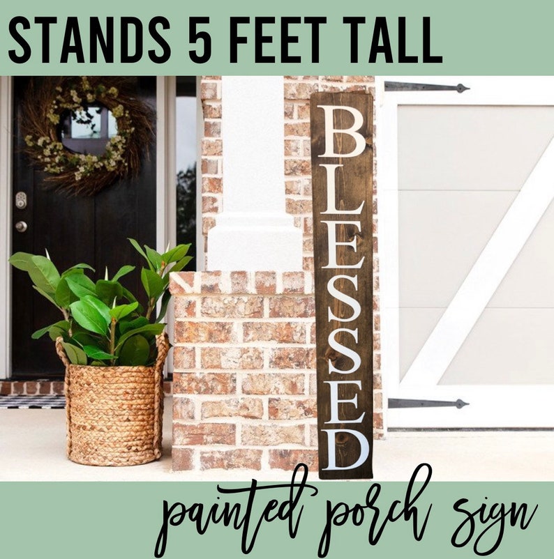 Blessed Welcome Front Porch Sign, Welcome Sign, Porch Sign, Welcome ...