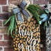 Front Door Decor Leopard Print Door Hanger Welcome Door - Etsy