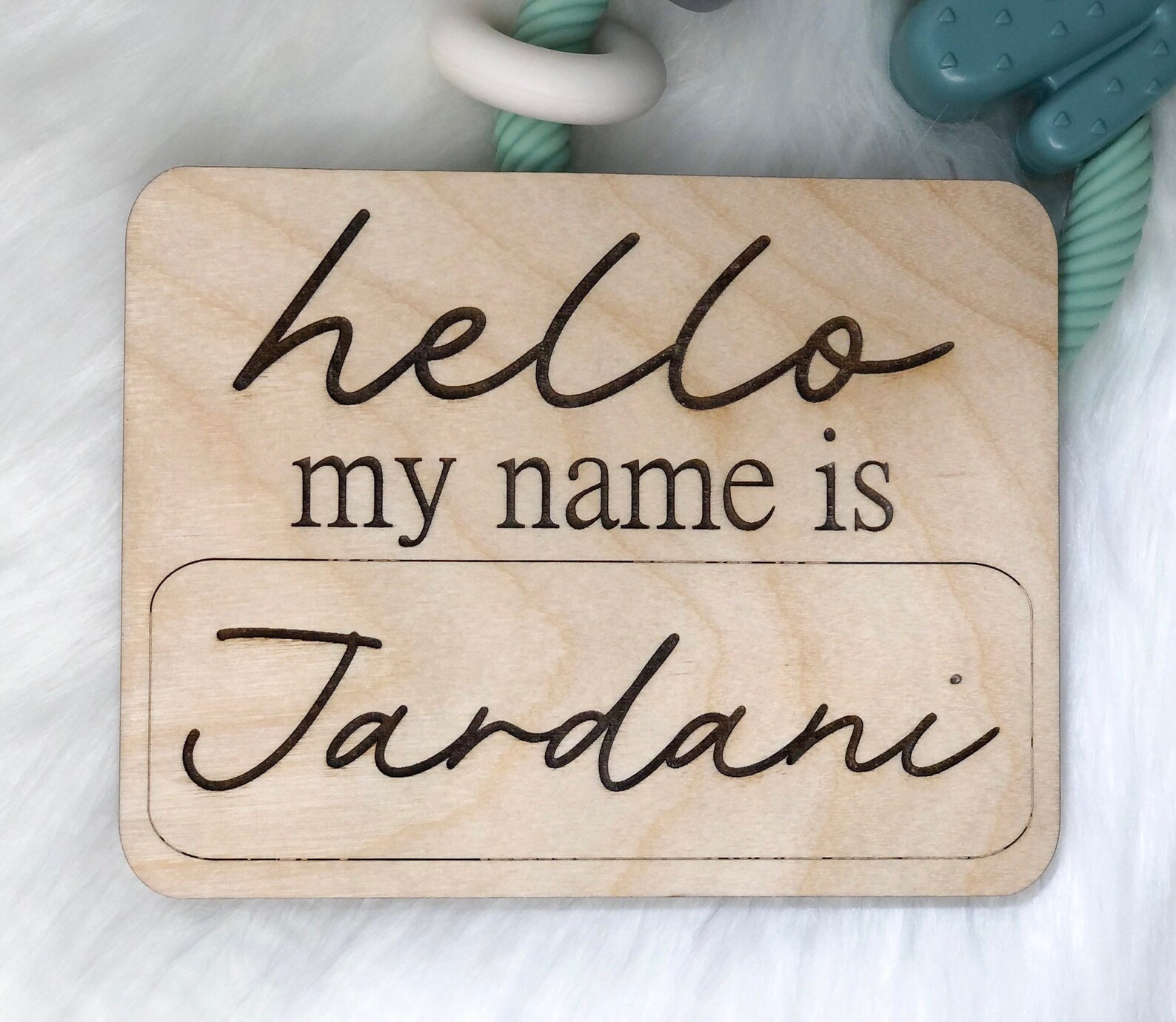 Hello My Name is Baby Birth Announcement Photo Prop, Hospital ...