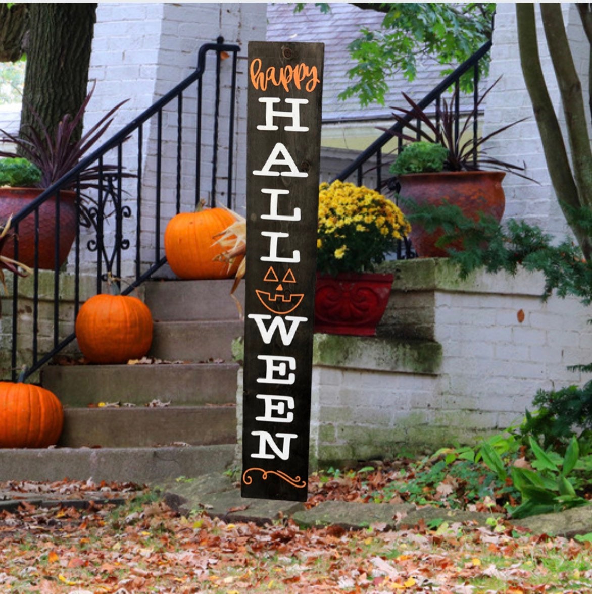 Halloween Welcome Sign for Front Porch Porch Sign Halloween - Etsy