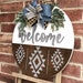 Front Door Decor, Aztec Welcome Door Hanger, Front Door Sign, Porch ...