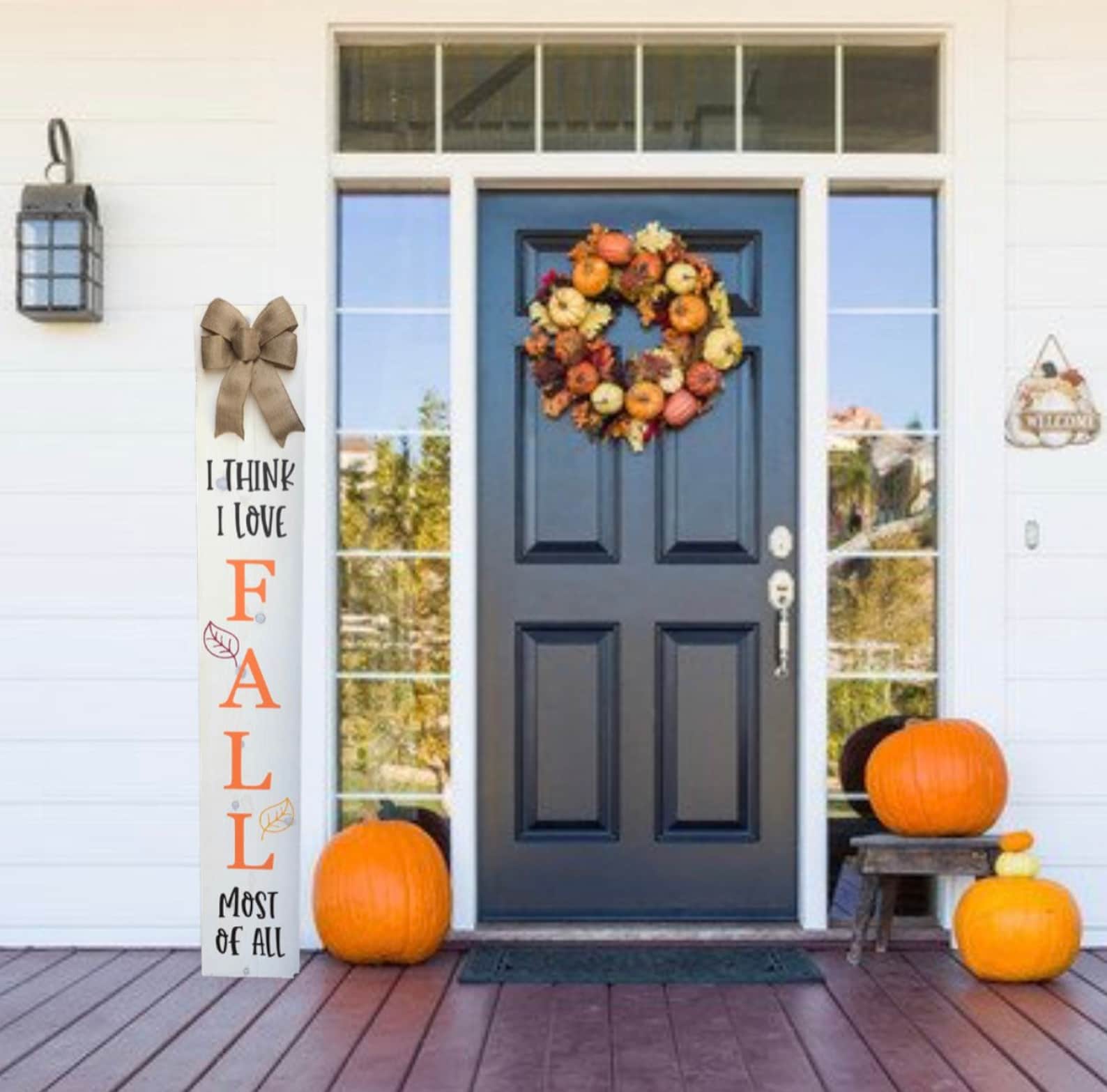 Fall Porch Sign Fall Welcome Porch Sign Fall Sign Porch - Etsy
