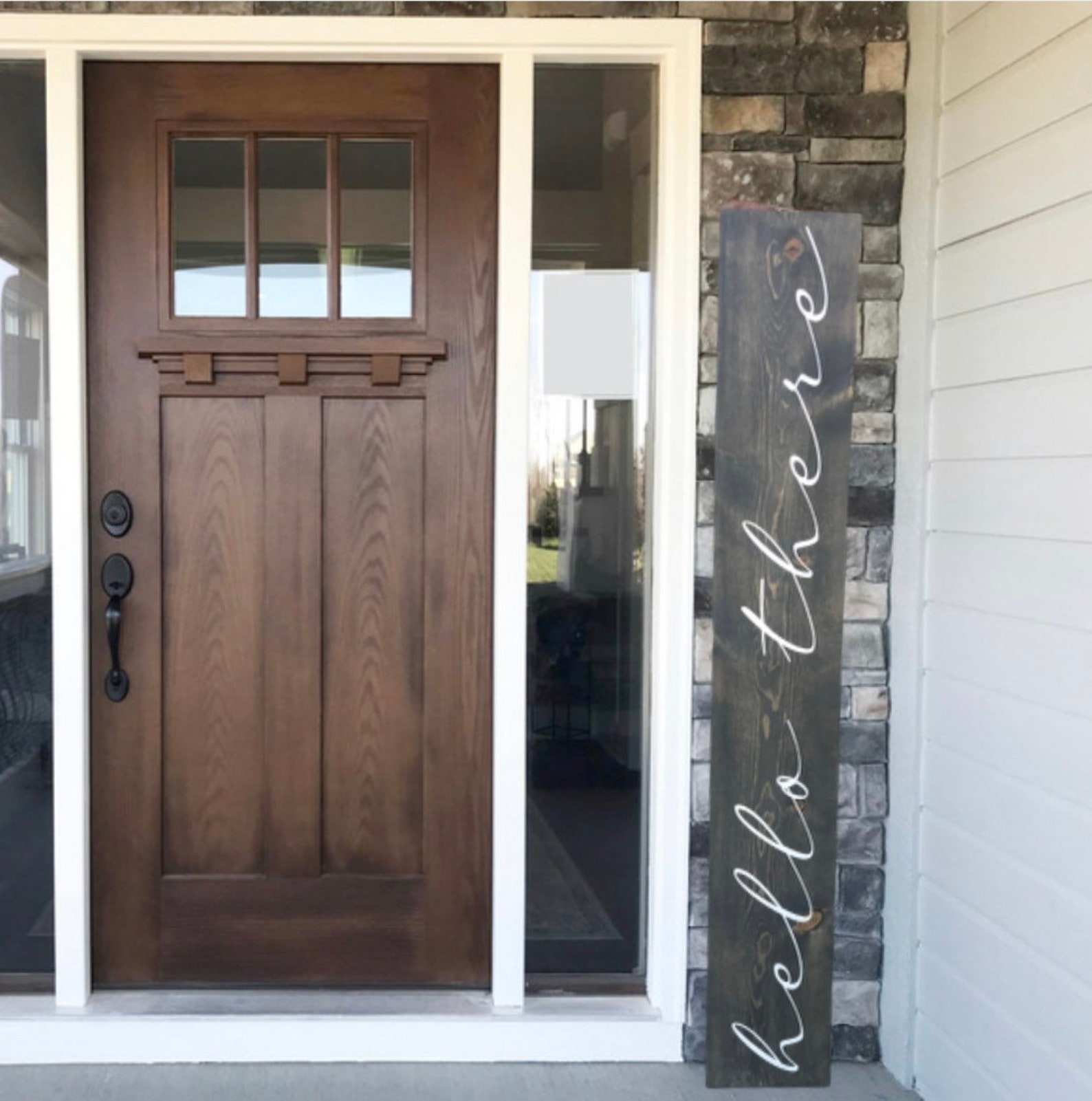 Hello There Welcome Sign for Front Porch, Door Sign, Outdoor Porch ...