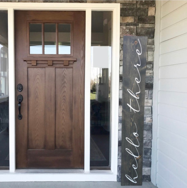 Hello There Welcome Sign for Front Porch, Door Sign, Outdoor Porch ...