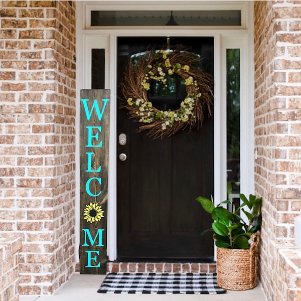 Sunflower Porch Sign - Etsy