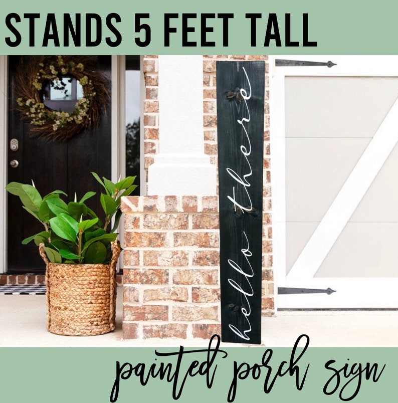 Hello There Welcome Sign for Front Porch, Door Sign, Outdoor Porch ...