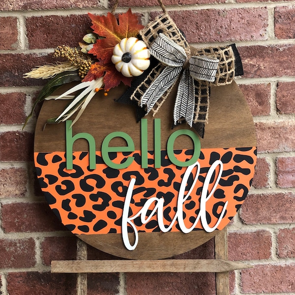 Fall Wooden Door Hangers - Etsy