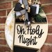 Oh Holy Night Christmas Door Hanger, Merry Christmas Door Signs, Front ...