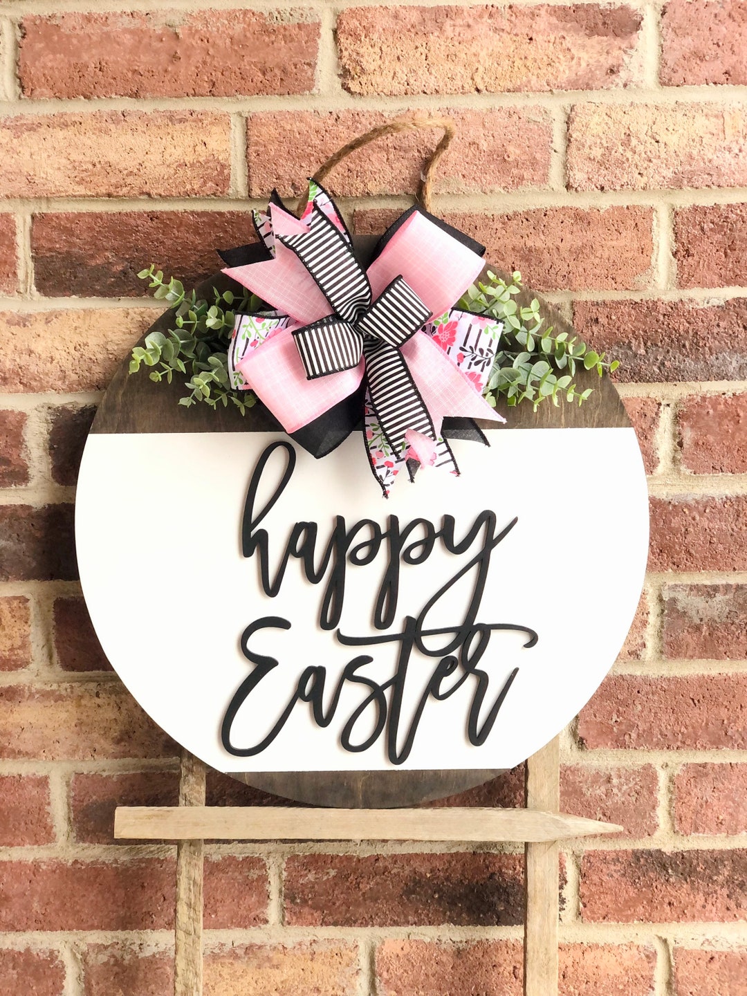 Happy Easter Door Hanger, Front Door Decor, Easter Wreath, Front Door ...