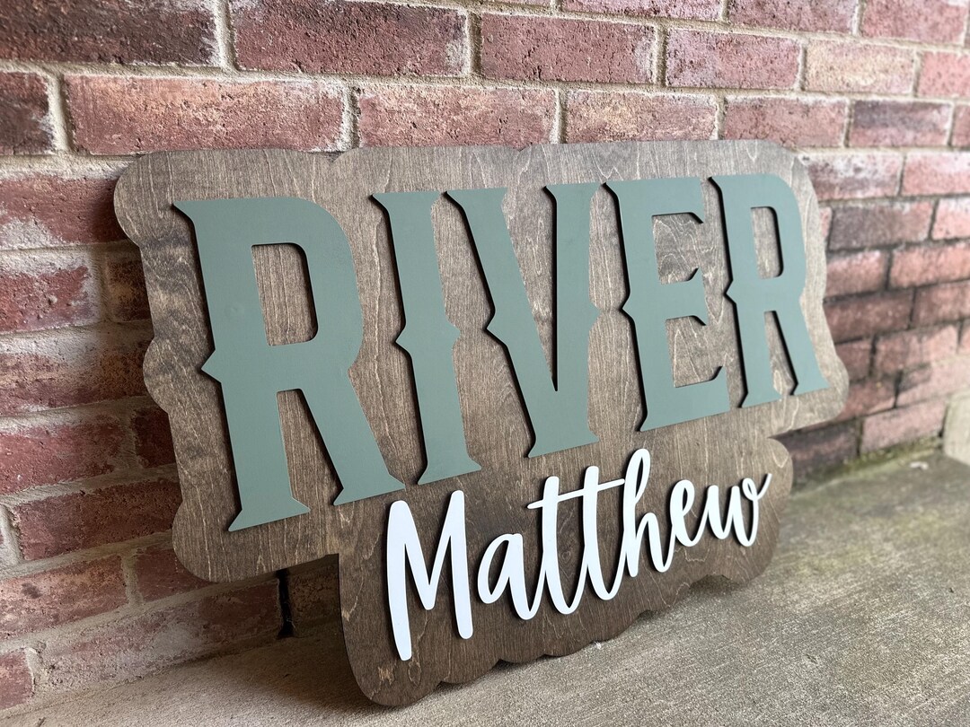 Large Name Sign, Baby Name Sign, Nursery Name Sign, Boho Nursery Decor ...