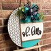 Front Door Decor, Oh Hello Door Hanger, Herringbone Welcome Sign, Front ...