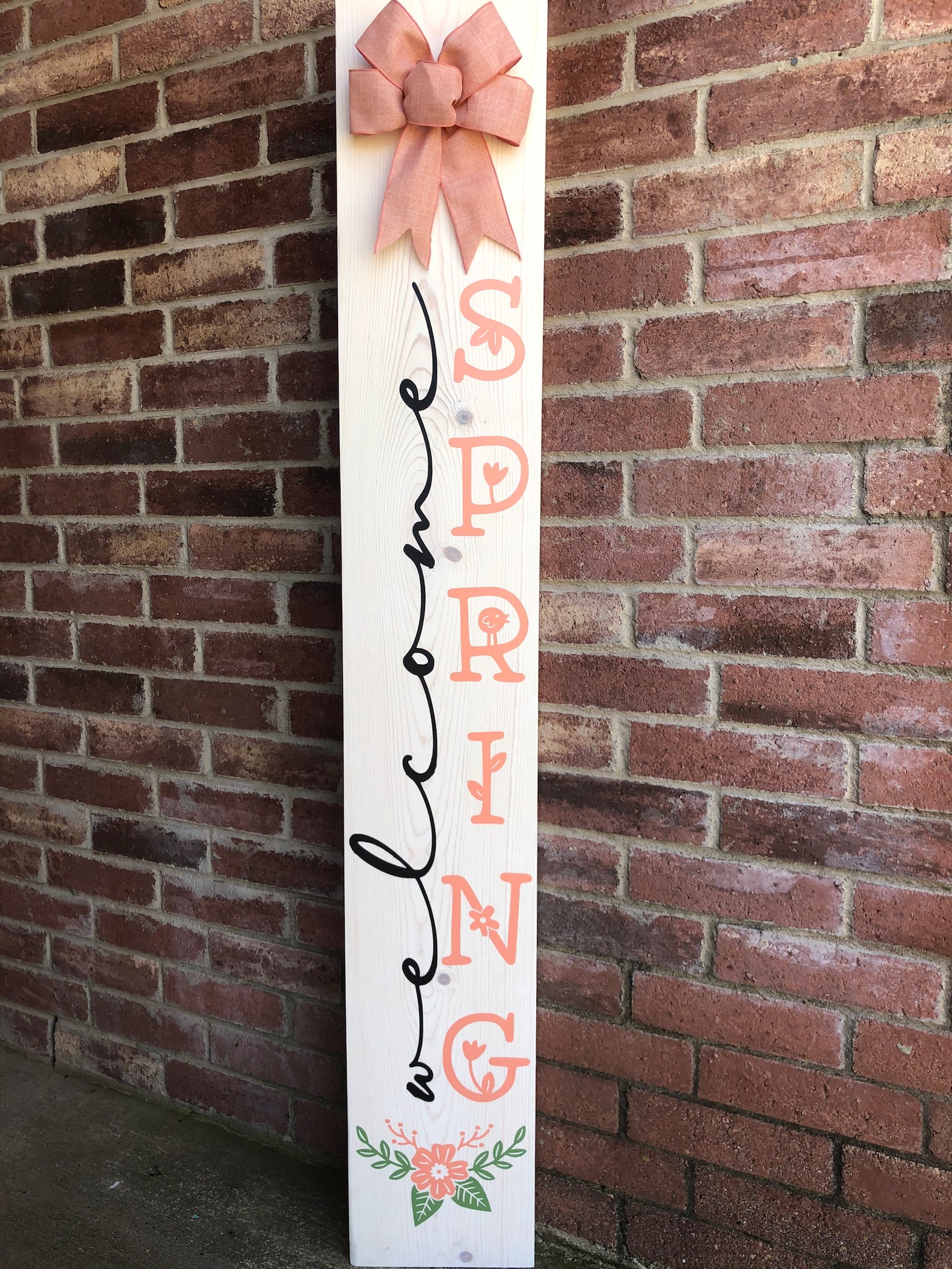 Welcome Spring Porch Sign - Etsy