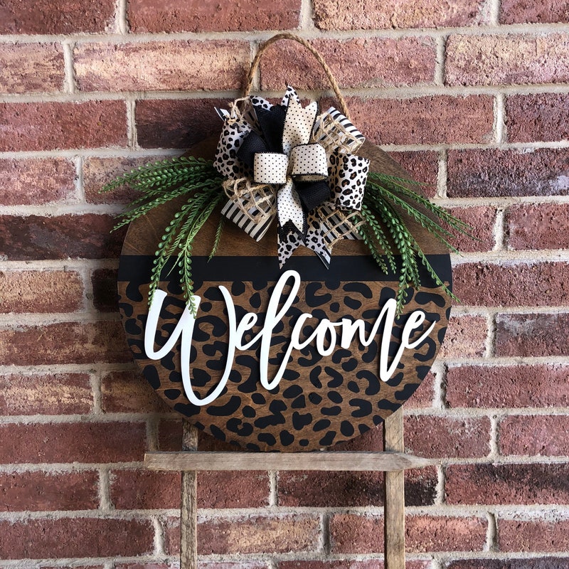 Leopard Print Wreath - Etsy