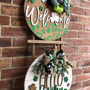 St Patricks Front Door Decor, Hello Lucky Saint Patrick’s Day Door ...