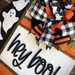 Halloween Door Hanger, Hey Boo Door Hanger, Ghost Front Door Decor ...