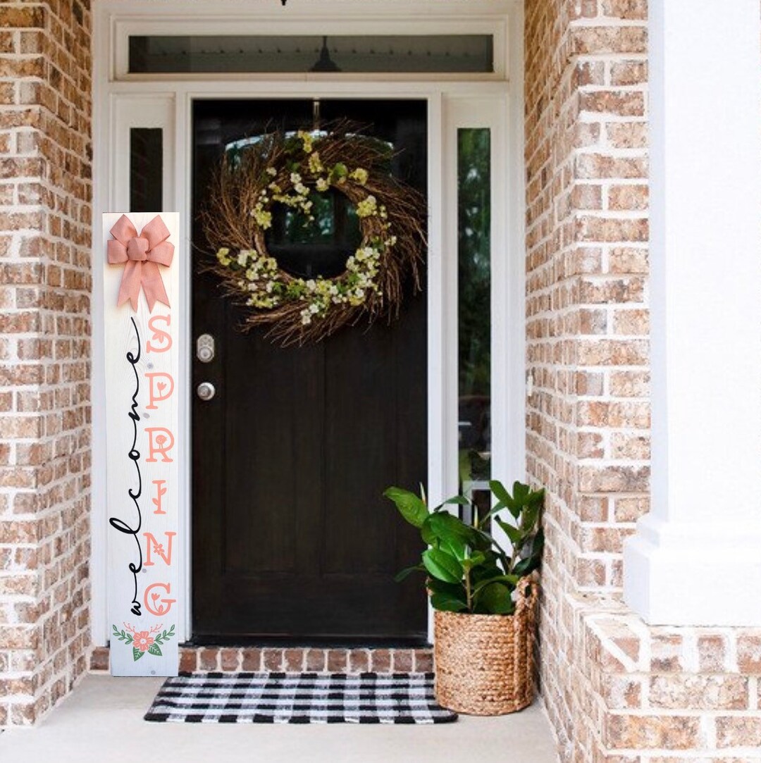 Welcome Spring Porch Sign - Etsy