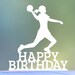 Happy Birthday Topper Female Handball Cake Toppers Handball | Etsy