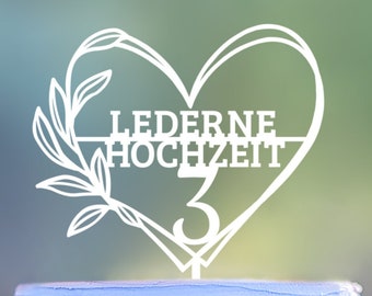 Leather Wedding Cake Topper - Etsy