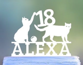 Seventeen Cake Topper 17 Cake Topper Whimsical Seventeen Cake Topper ...