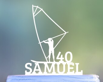Windsurfer Cake Topper - Etsy