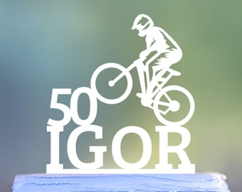Mountain Biker Topper - Etsy
