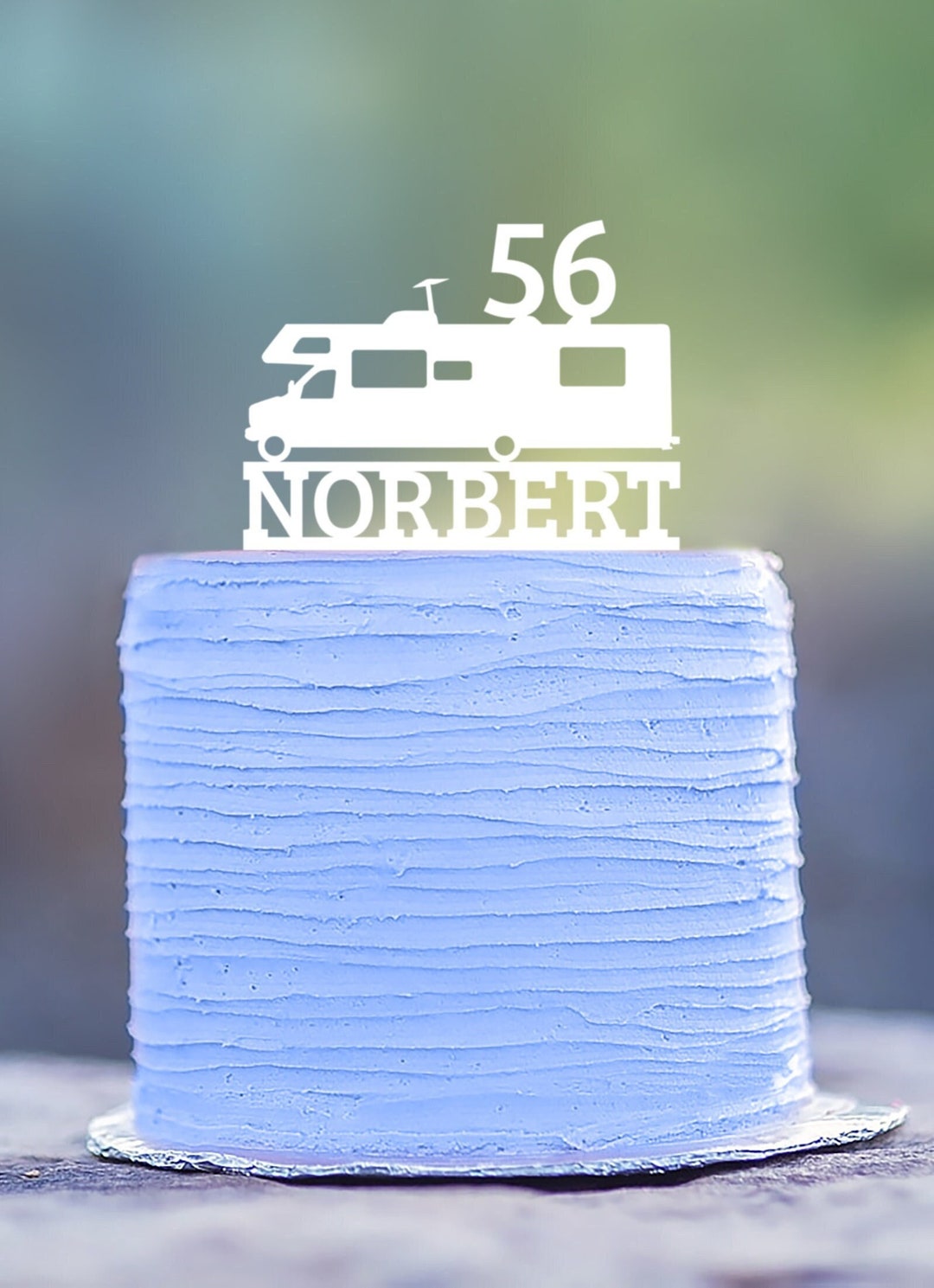 Caravan Cake Topper, Travel Trailer Topper, Camp Trailer Decoration ...