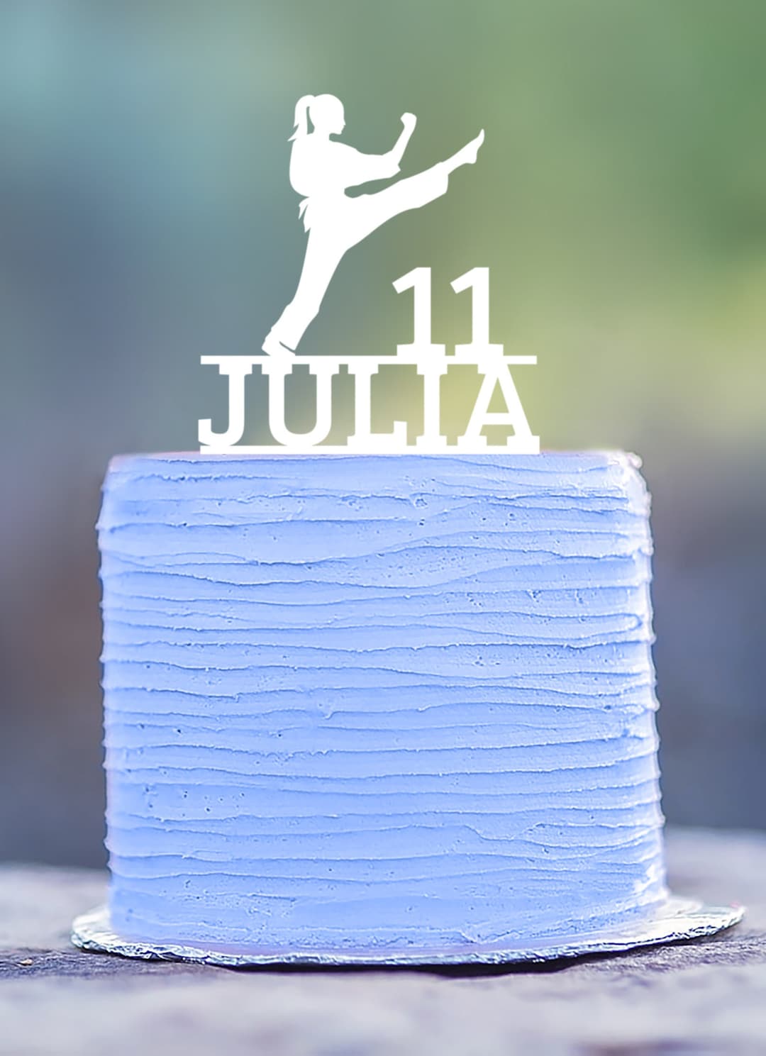 Female Karate Cake Topper, Martial Arts Cake Topper, Karate Cake ...