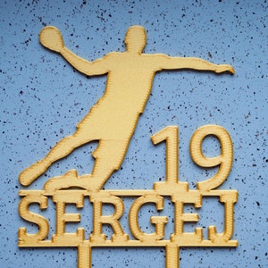 Handball Cake Toppers, Handball Toppers, Handball Player Cake ...