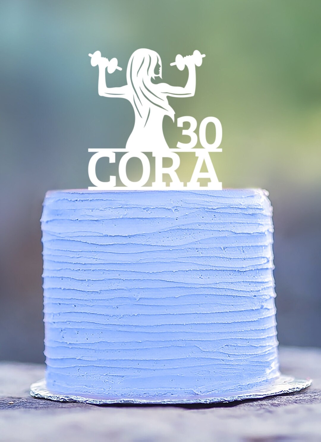 Topper de pastel de gimnasio femenino, topper de pastel de ...