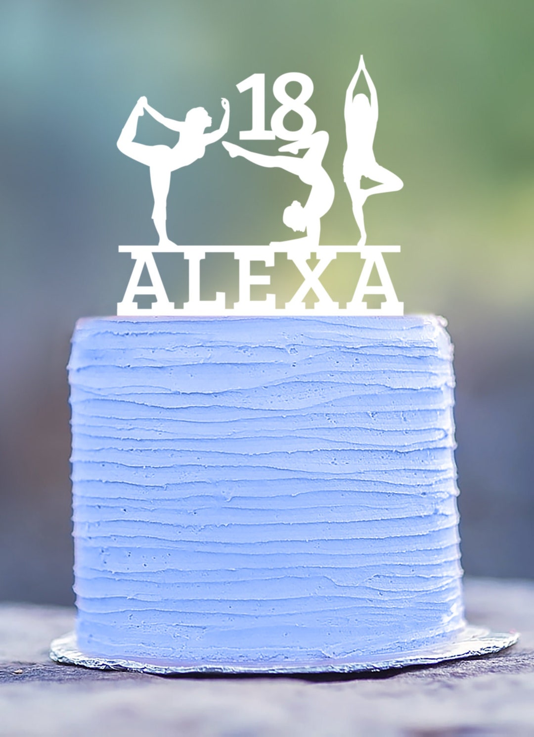 Yoga Cake Topper, Yoga Cake Decorations, Acrobat Cake Topper, Yoga Mat ...