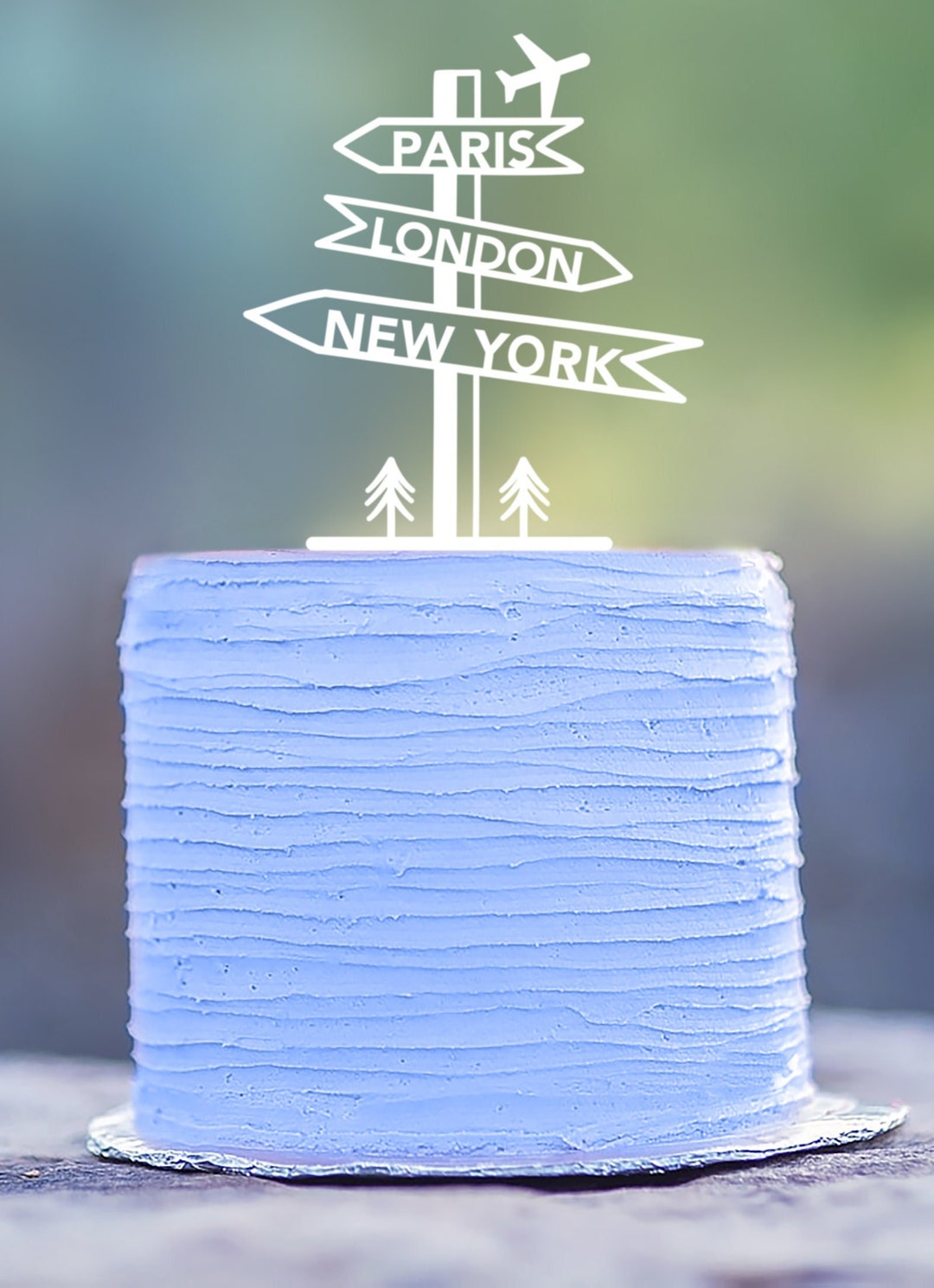 Paris London New York Topper Travel Cake Topper Travel Cake - Etsy
