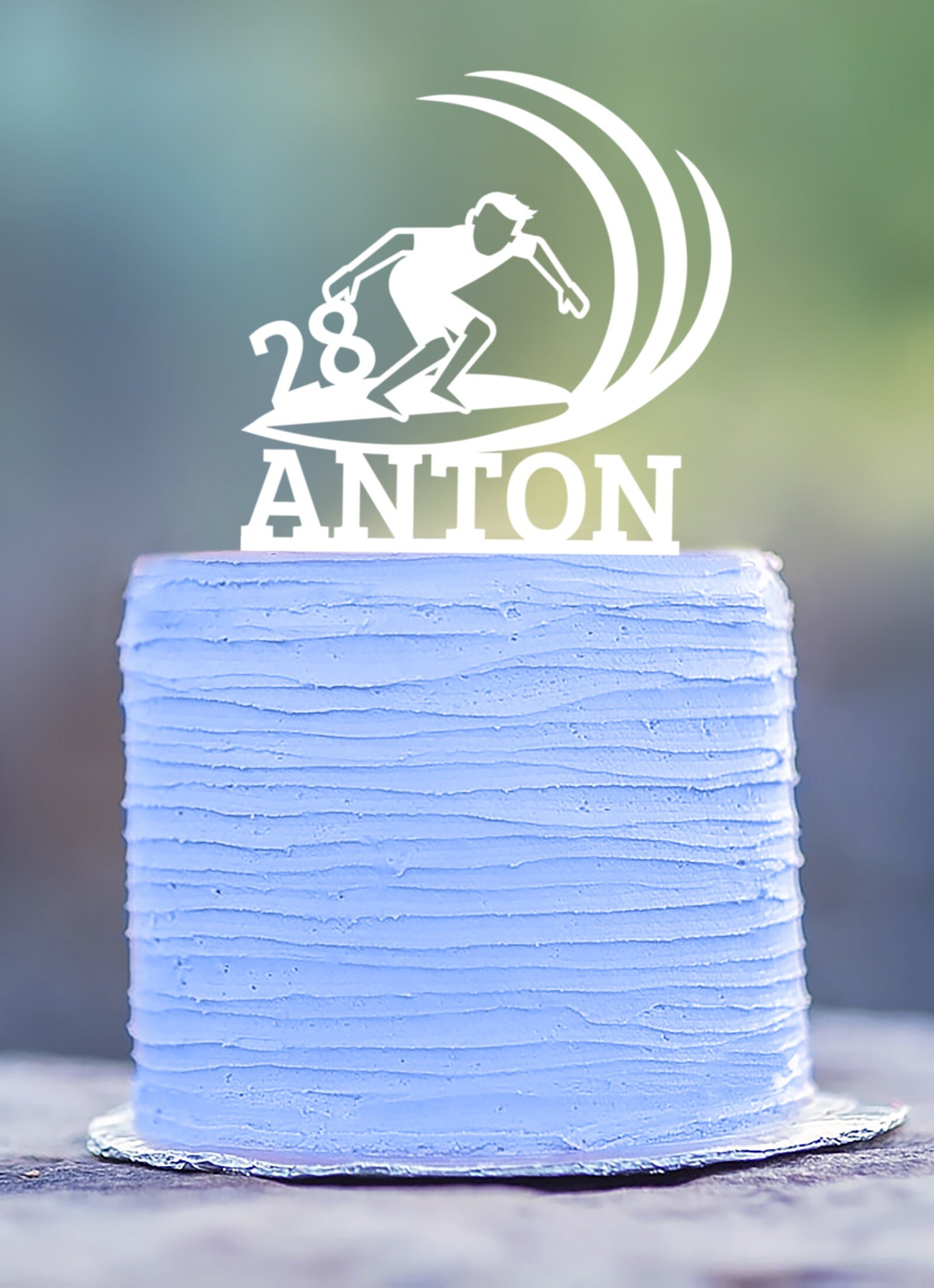 Surfing Cake Topper Surfboard Cake Topper Surfing Cake - Etsy