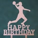 Happy Birthday Topper, Female Handball Cake Toppers, Handball Toppers ...