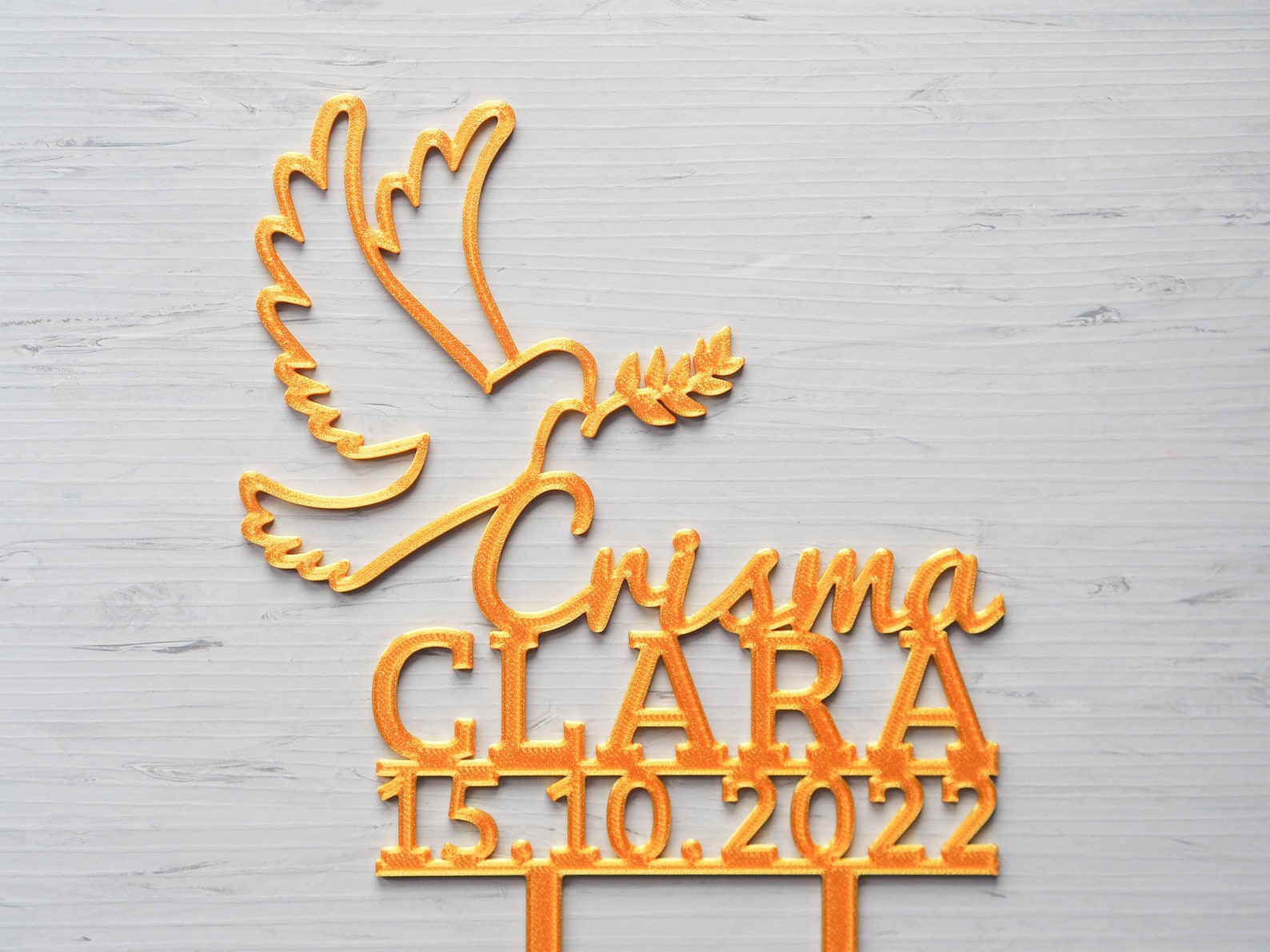 Topo De Bolo Crisma Crisma Topper 3D Printed Dove Cake - Etsy