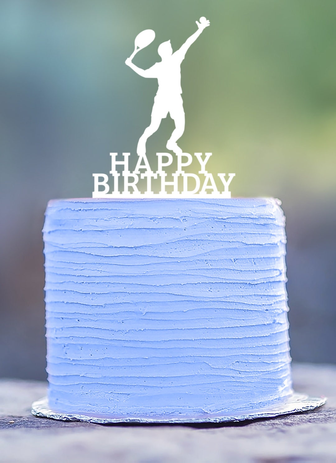 Happy Birthday Topper, Tennis Cake Topper. Tennis Topper, Tennis ...