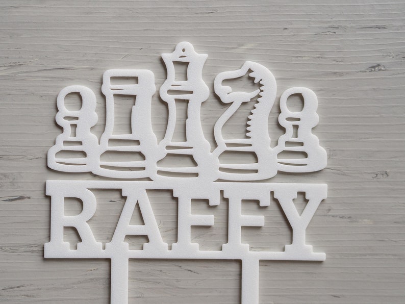 Chess Cake Topper Chess Themed Party Topper Chess Board Cake | Etsy
