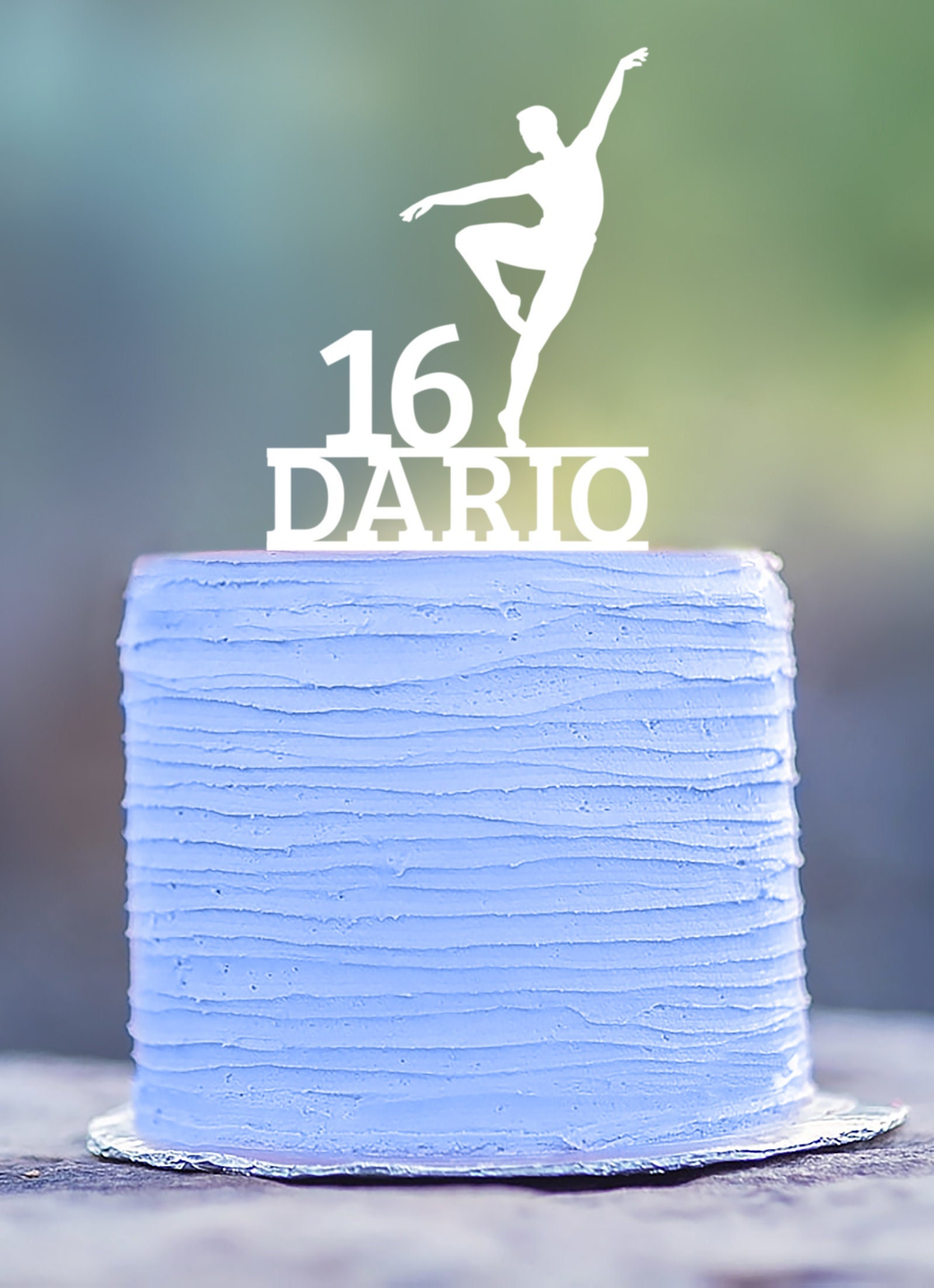 Personalised Ballerina Cake Topper Male Ballet Dancer Topper - Etsy