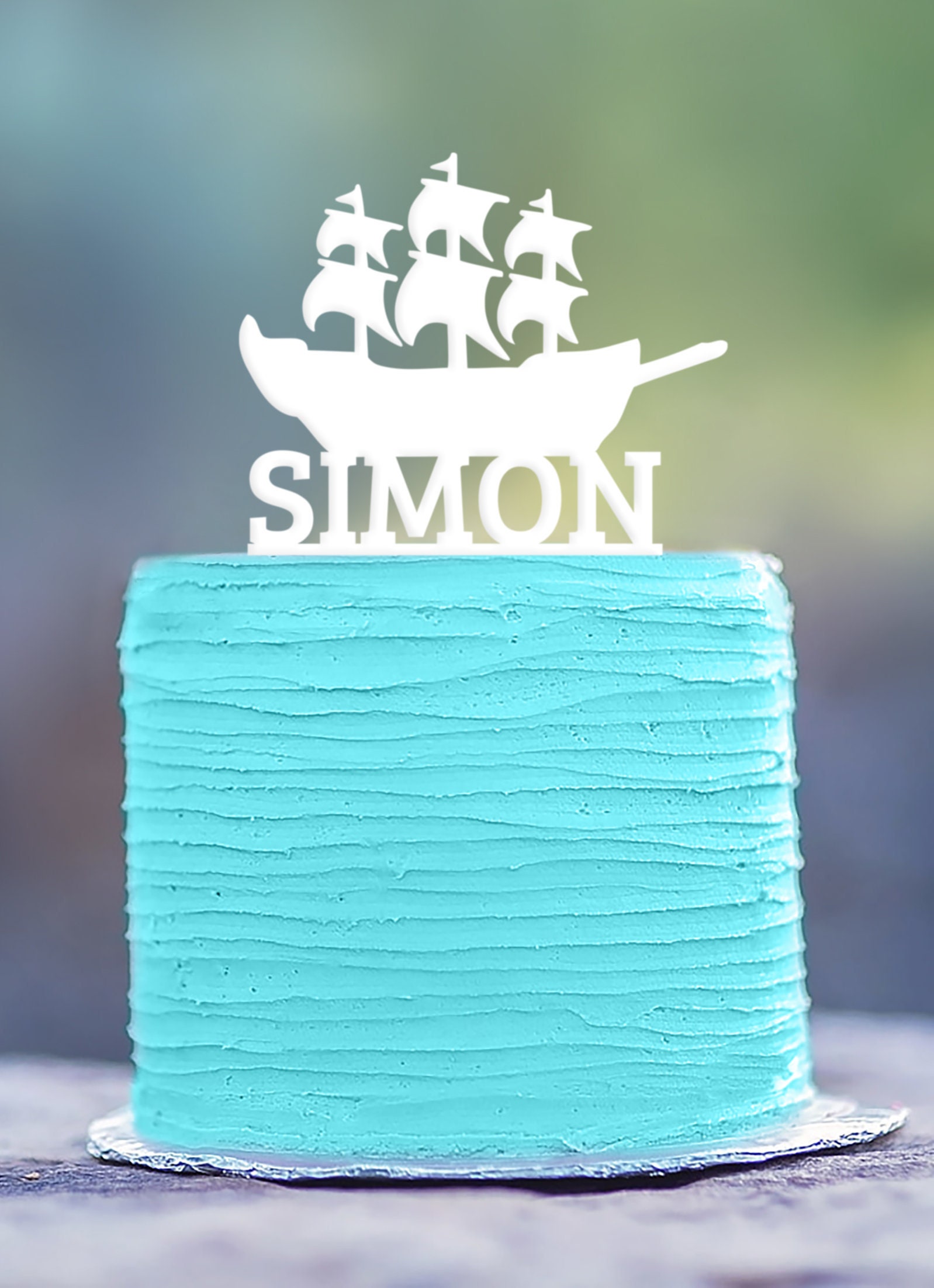 Ship Cake topper Sailing boat cake topper Ship cake | Etsy