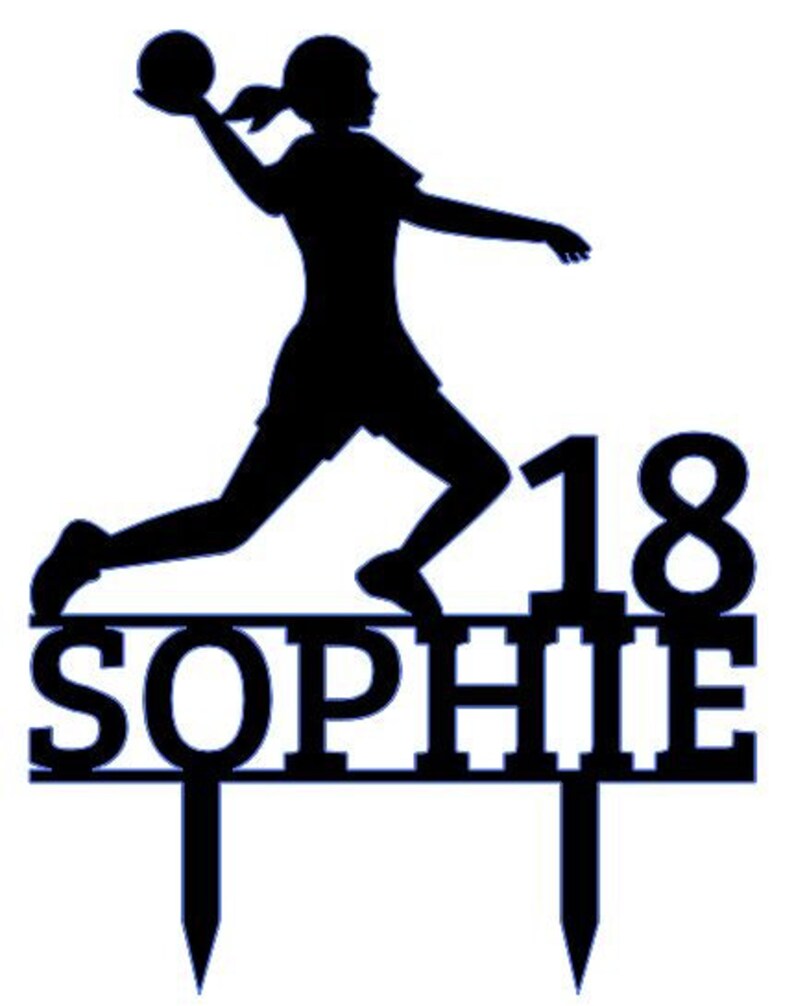 Female Handball Cake Toppers Handball Toppers Handball - Etsy