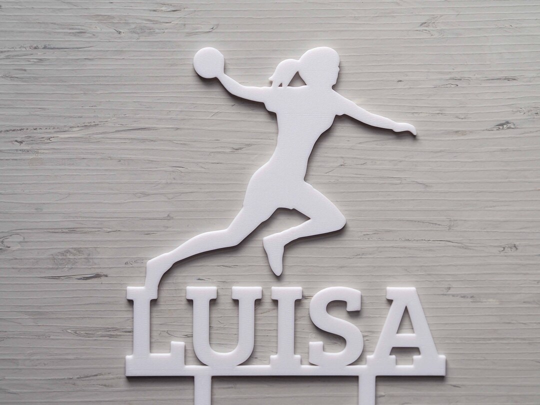 Female Handball Cake Toppers, Handball Toppers, Handball Player Cake ...